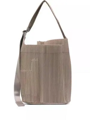 Issey Miyake Utility Pleated Tote Bag - Neutrals