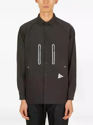 AND WANDER Zip-pocket Shirt