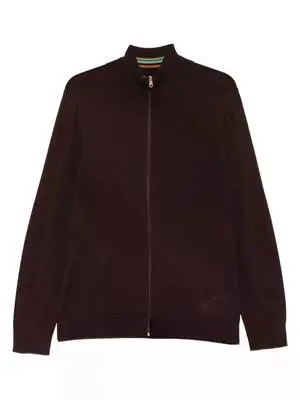 Paul Smith Merino Wool Zip-up Sweater