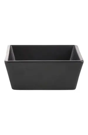 STONE + LAIN Grace Stoneware 4-piece Bowl Set - Black Matte