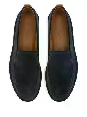 BUTTERO® Suede Stitching Loafers - Blue
