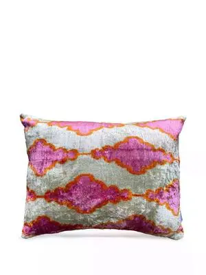 LES-OTTOMANS Sillk Patterned Cushion