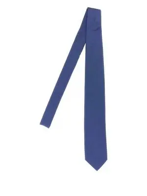 Pal Zileri Ribbed Silk Neck Tie - Blue