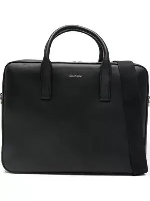 Calvin Klein Zipped Laptop Bag - Black