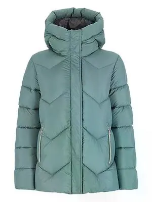 CONTE OF FLORENCE Quilted Hooded Jacket