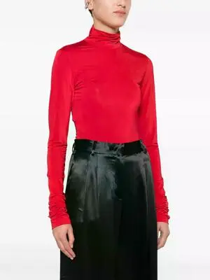 Andamane Long-sleeve Roll-neck Body - Red