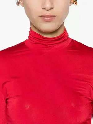 Andamane Long-sleeve Roll-neck Body - Red