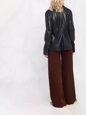 Nanushka Faux Leather Long-sleeved Shirt