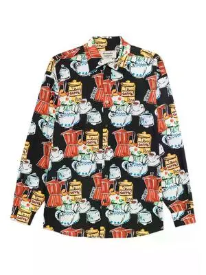 ALESSANDRO ENRIQUEZ Graphic-print Shirt - Black