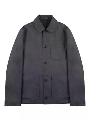 Incotex Button Wool Overshirt
