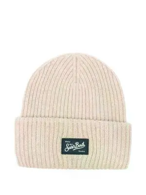 MC2 SAINT BARTH Ribbed-knit Beanie - Neutrals