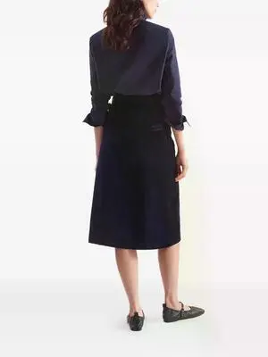 Maison Kitsuné Corduroy Slit Skirt