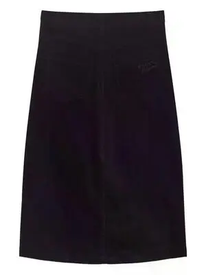 Maison Kitsuné Corduroy Slit Skirt