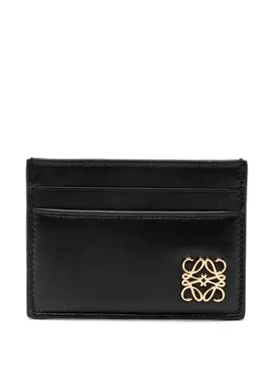 Loewe Anagram Leather Card Case - Black