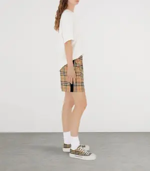 Burberry Stretch-cotton Check Shorts