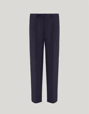 Canali High-waisted Pure Wool Trousers