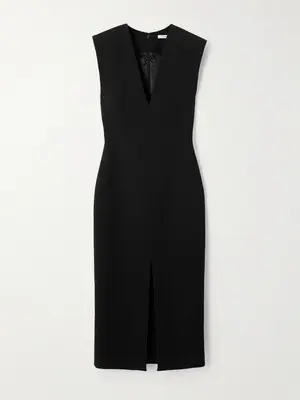 Givenchy Wool-blend Midi Dress - Black
