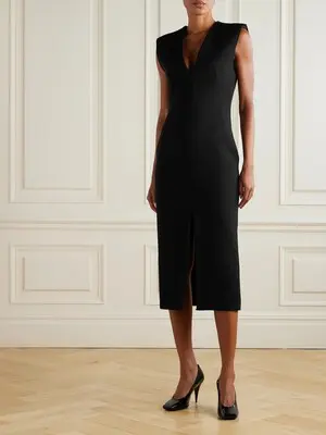 Givenchy Wool-blend Midi Dress - Black