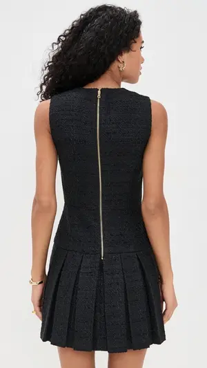 Alice + Olivia Ellis Box Pleat Mini Dress