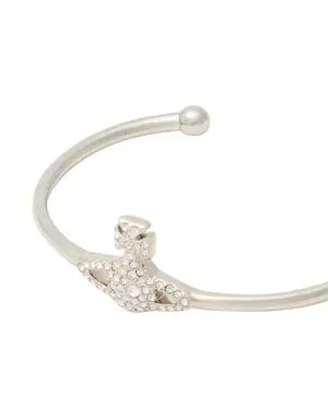 VIVIENNE WESTWOOD Grace Bas Relief Open Bangle Bracelet In Brass