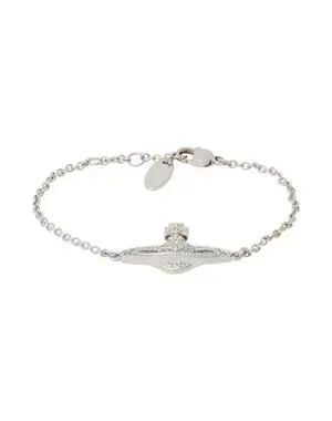 VIVIENNE WESTWOOD Mini Bas Relief Chain Bracelet Brass - Silver