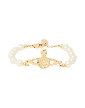 VIVIENNE WESTWOOD Mini Bas Relief Brass Bracelet - Gold