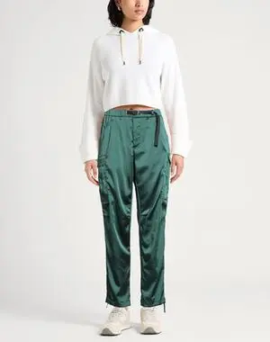 WHITE SAND Satin Cargo Pants