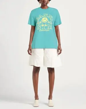 GANNI Printed Organic Cotton T-shirt