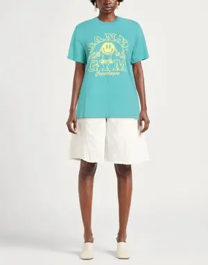 GANNI Printed Organic Cotton T-shirt