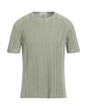 PANICALE Linen Knit Short Sleeve Sweater