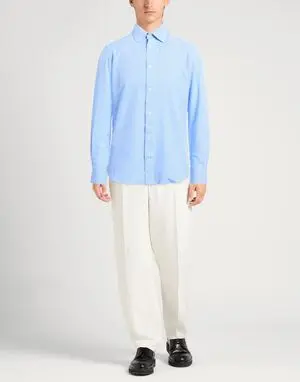 Scotch & Soda Shirt Size Polyester, Elastane - Azure