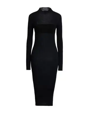Pinko Ribbed-knit Bodycon Midi Dress