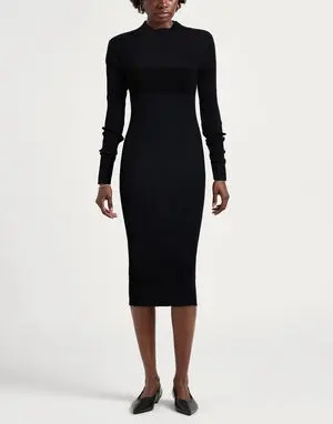 Pinko Ribbed-knit Bodycon Midi Dress
