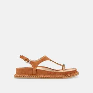 DOLCEVITA Stefan Gemstone Sandal - Caramel Suede