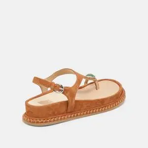 DOLCEVITA Stefan Gemstone Sandal - Caramel Suede
