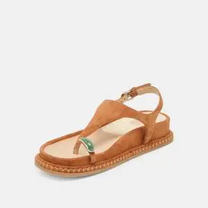 DOLCEVITA Stefan Gemstone Sandal - Caramel Suede
