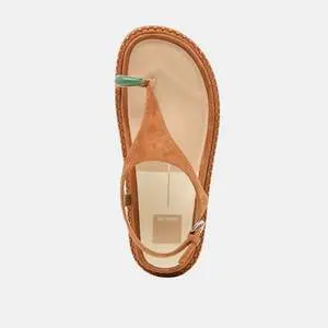 DOLCEVITA Stefan Gemstone Sandal - Caramel Suede