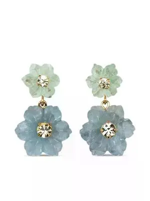 JENNIFER BEHR Hattie Flower Earrings - Gold