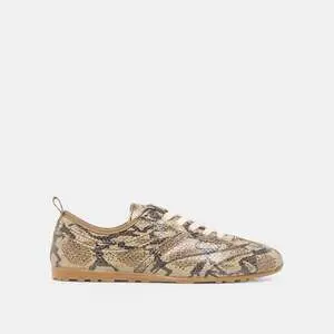 DOLCEVITA Viper Leather Snake Print Sneakers