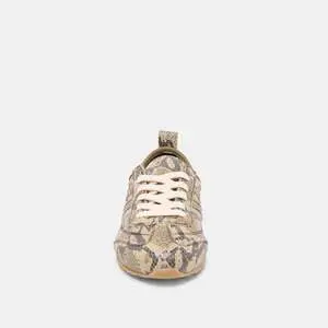 DOLCEVITA Viper Leather Snake Print Sneakers