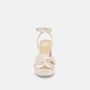 DOLCEVITA Parlo Platform Heels - Ivory Satin