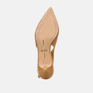 DOLCEVITA Alenna Slingback Heels - Lt Brown Suede