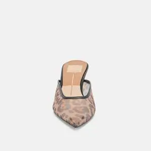DOLCEVITA Cleo Leopard Print Kitten Heel Mules