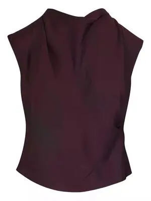 Vince Cowl-neck Top - Red