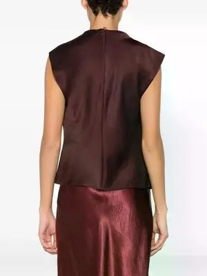 Vince Cowl-neck Top - Red