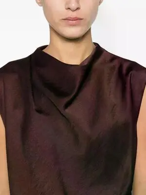 Vince Cowl-neck Top - Red