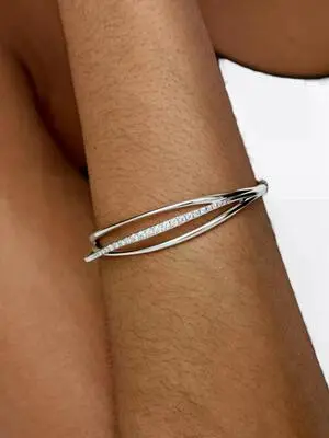 Monica Vinader Diamond Wrap Bangle