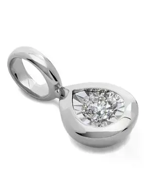 Monica Vinader Pear-shaped Solitaire Diamond Pendant