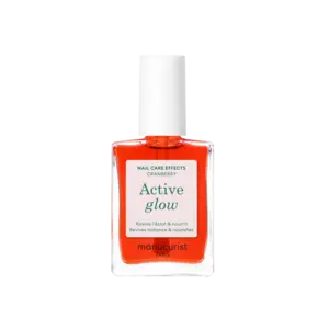 MANUCURIST Active Glow Nourishing Treatment Nail Polish Cranberry