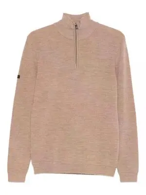 Superdry Zip-neck Sweater - Neutrals